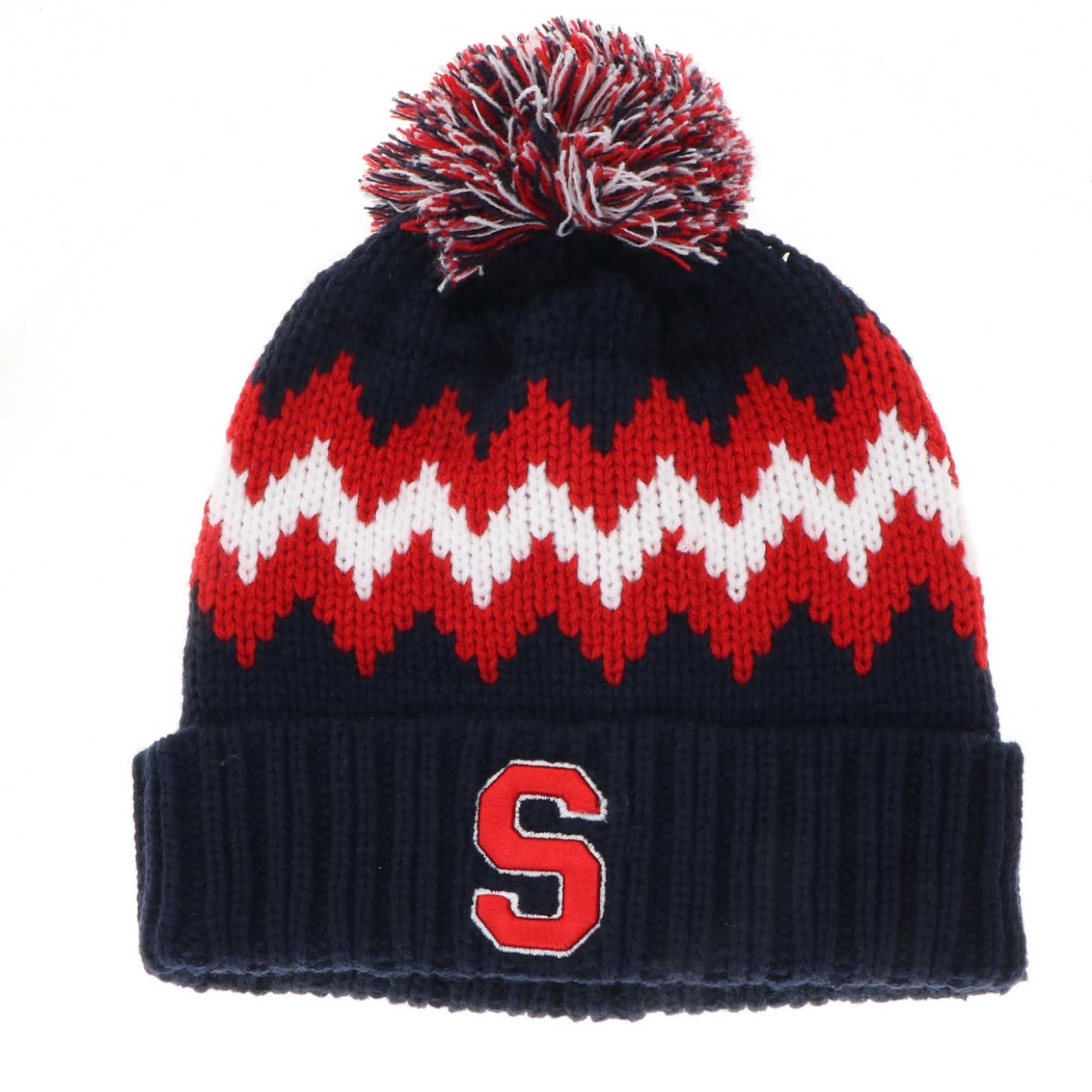 Hat Zig Zag Pom Pom Crusader Parents Association